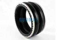 China 215 Double Air Bellow W01-358-7230 Firestone Air Spring Ribbed Neck Aluminum Bead Rings for sale