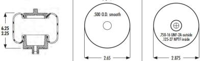 China 1S5-045 Goodyear Cab Air Shock Absorber ASC-08-7-139 Truck Suspension Air Spring for sale