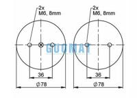 China FD 22-4 DI CR Contitech Industrial Rubber Air Spring EB-80-45 FESTO Bellows Cylinder for sale