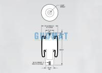 China 4004 Style W02-358-4004 Firestone Sleeve Type Air Spring Assembly For Truck Cab for sale