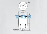 China W02-358-7012 Firestone Stype 7012 Truck Cab Air Shock Absorber Air Bag Replacement for sale