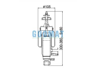 China MK996372 FUSO Cab Air Spring MC053766 Rubber Air Bellow With Precise Mounting Specifications for sale