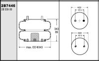China W01-358-7446 Firestone 22C-1.5 Industrial Air Spring For Watson & Chalin # AS-0005 for sale