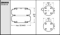 China Contitech FD530-30 518 W01-358-6800 Firestone Air Spring WATSON & CHALIN AS-0034 for sale