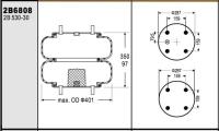 China Watson & Chalin AS-0034 Double Convoluted Air Spring Contitech FD530-30 519 for sale