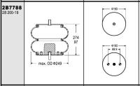 China ContiTech FD 200-19 510 Industrial Air Spring W013587788 2B9-245 0.2-0.8 M Pa for sale