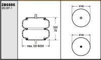 China Watson & Chalin # AS-0058-1F Air Spring Suspension Firestone W013586886 Bellows NO. 20-1 for sale