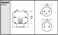 China Rubber Bellows Industrial Air Spring 161339  FD200-25507 FSIP OEM W013586948 for sale