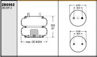 China Hendrickson Trailer S-21323 Truck Air Spring Suspension Firestone W013586962 for sale