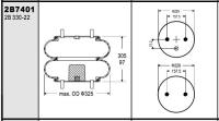 China FD330-22337 ContiTech W01-358-7401 Air Suspension Spring For VOL-VO Number 2076095 for sale