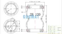 China ISO/TS16949 Industrial Air Bags 2B120 With Natural DIA. 120MM MAX DIA.135MM for sale