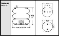 China W01-358-8032 Firestone Air Spring Actuator 3B12-319 For Suspensions Inc. Number 202394 for sale