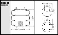 China FT 530-35 457 Contitech Air Lift Bags W01-358-7847 Hendrickson Auxiliary S-8874 for sale