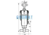 China Hino Rear Cabin Air Spring Cushion 52270-1360 / 52270-1350 - Aluminum Piston with Natural Rubber Construction for sale
