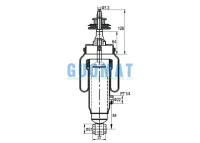 China MC053767 Air Spring Cushion 31cm Length for Mitsubishi FD510 Rear Cab Vibration Reduction for sale