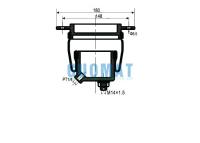 China Mitsubishi MK493369 Front Cab Air Spring Cushion with Aluminium Piston Design for FUSO Trucks - 1 Year Warranty for sale