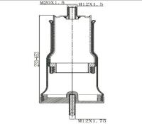 China Contitech SK95-26 Cab Air Shock Absorber Lift For VOL-VO 20494458 20455245 1081785 for sale