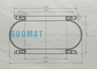 China HF125112-1 Single Convoluted Industrial Air Spring For Metal Punch Or Paper Machine for sale
