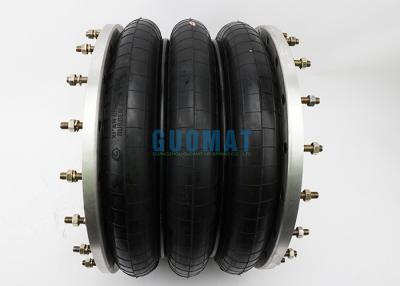 China Durable Rubber Air Spring Guomat 3H520312 At 0.7 Mpa Max Dia 550mm With Ring 24pcs Bolts for sale