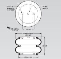 China W01-M58-6400 Firestone Rubber Air Spring Shock Bellows Number 224 Air Lift Bags for sale