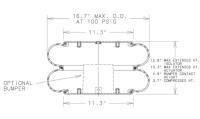 China Yl-2B15-377 Industrial Air Spring Enidine Double Convolute Bellows Air Spring 2B15-377 for sale