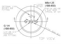 China Goodyear Air Spring 1B8-850 Vibration Isolator 320-2900 lb Load Range 3.75-4.75 in Height for sale