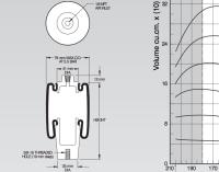 China Reversible Sleeve Air Spring W02-358-4001 Style 4001 Blind Nuts , 1/8 NPT for sale