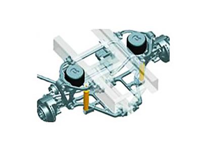 China Independent Suspension Double A Arm Structure Wide Air Spring Span Applicable Axle Load 3-4.5t Model for sale