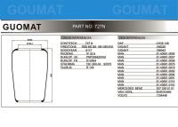China 727N CONTITECH PHOENIX DAF GIGANT Bus Air Spring 0 638 148 Vehicle MB 200 DAF 0 638 148 166226 H 450 mm for sale