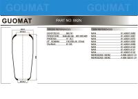 China 1R4R465260 FIRESTONE CF GOMMA 1SC250-28 Bus Air Spring For MAN 81436010099 for sale