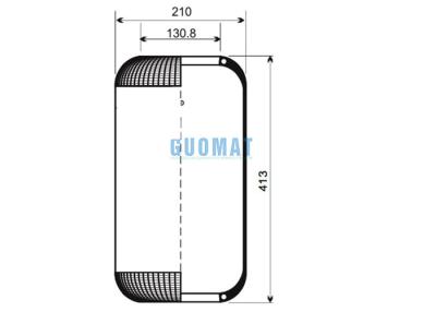 China Firestone W01-095-0375 Goodyear 55603 Bus Air Spring / 8013 Bus Air Bag Suspension for sale