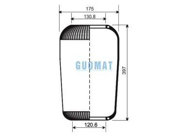 China 1R4U395260 Firestone Bus Air Spring Airtech 31277 For VOL-VO BUSS 3111277 for sale