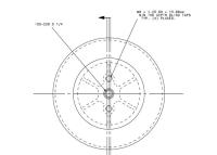 China 1B6-833 Single Goodyear Air Spring 579912833 With Aluminum Plate for sale