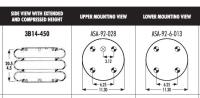 China 556-33-8-335 3B14-450 Air Spring Bellows For Automann ABSP3B32RA-7845 for sale