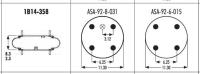 China 578-91-3-352 Goodyear Air Spring 1B14-358 Contitech FS530-14 339 for sale