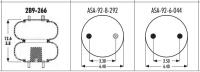 China 578-92-3-208 Goodyear Air Spring 2B9-266 Firestone W013586944 for sale