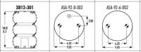 China 3B12-301 Goodyear Air Spring CONTI 64563 FT 330-29 432 TRIANGLE 4432 for sale