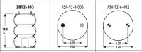 China 3B12-303 Goodyear Air Spring Shock FIRESTONE W013588018 For HISTEER 10303 for sale