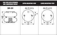 China 2B9-201 Goodyear Air Bags 578923202 Firestone W013586935 CONTI FD200-19 499 for sale