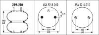 China 2B9-210 Industrial Air Spring W01-358-6908 Contitech FD200-19 362 for sale