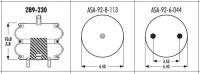 China W013586940 Firestone Super Cushion Air Spring Goodyear 2B9-230 for sale