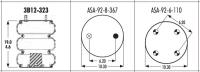 China 3B12-323 Goodyear Air Spring Rubber Bags For HENDRICKSON S-14795 for sale