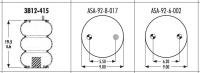 China 3B12-415 Goodyear Air Springs Suspension 578-93-3-105 FIRESTONE W013588038 for sale