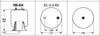 China Goodyear 1R8-034 Air Spring - 231mm Diameter Rolling Lobe Bellows for Truck & Bus Suspension for sale