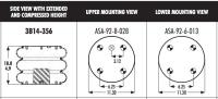 China 3B14-356 Industrial Air Spring Goodyear Bellows 578-93-3-350 for sale
