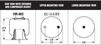 China Goodyear 1R9-003 Suspension Airbags Rolling Lobe Bellows 566-18-3-004  566-16-7-021 for sale