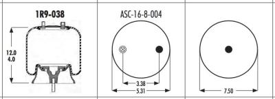 China 1R9-038 Goodyear Air Spring Flexmember  566-18-3-101 For GMC 2021085 for sale