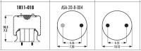 China 1R11-018 Goodyear Rolling Lobe Airbag Bellows NO. 566-22-3-006 For KENWORTH K-102-A for sale