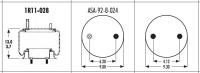 China Goodyear 1R11-028 Stemco Air Spring NO. 566223021 For TOYO TRL230H360382 for sale