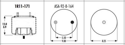 China Goodyear 1R11-171 Air Bag Bellows NO.566-22-3-057 For 8003003 for sale